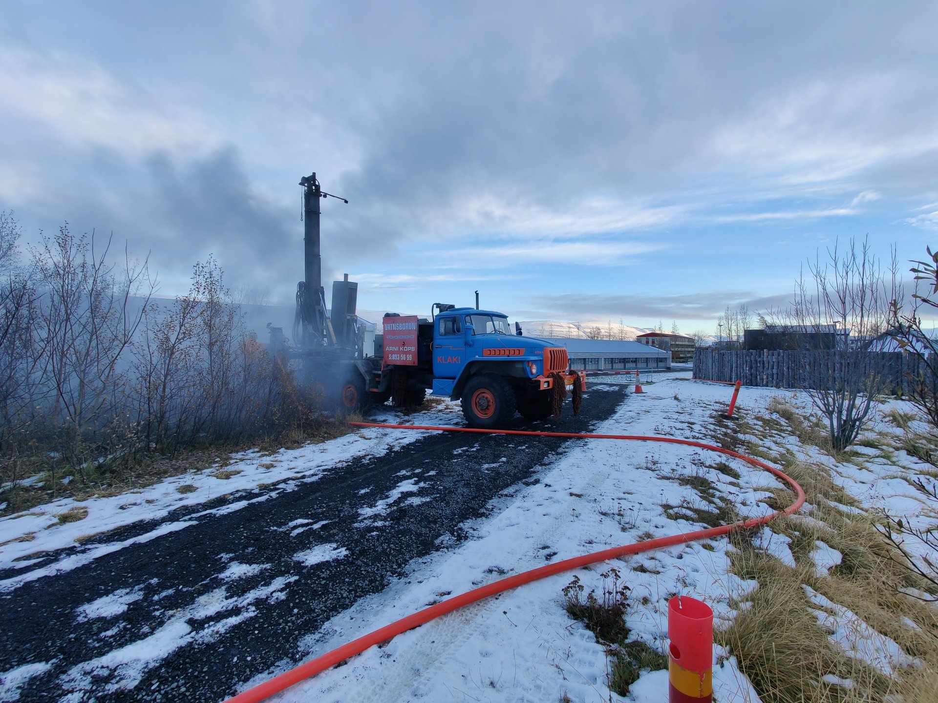 Borun hitastigulsholna í Eyjafirði | Norðurorka